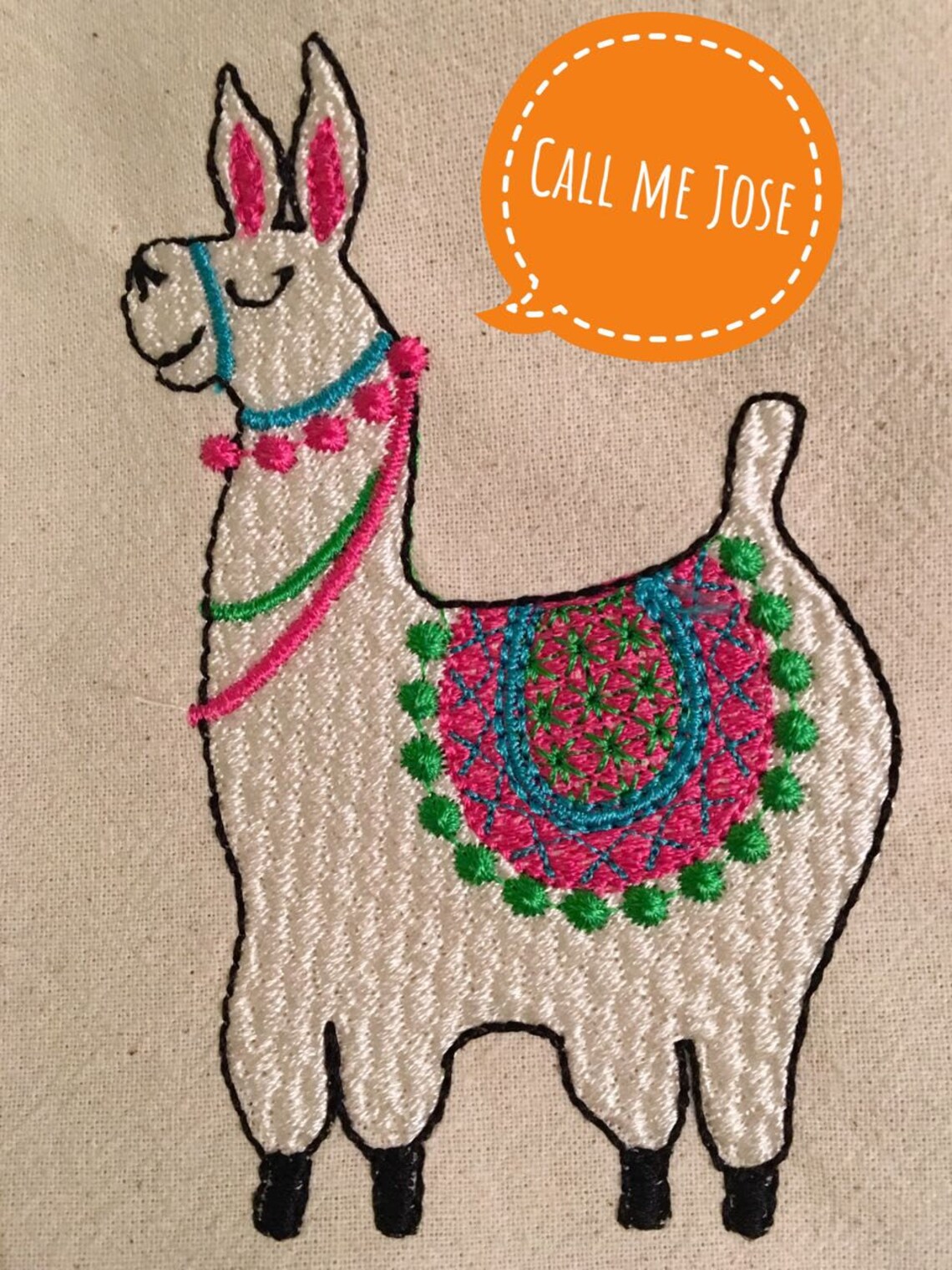 Llama Digital Machine Embroidery Design | Flowerdog Designs - Etsy
