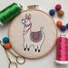 Llama Digital Machine Embroidery Design | Flowerdog Designs - Etsy UK