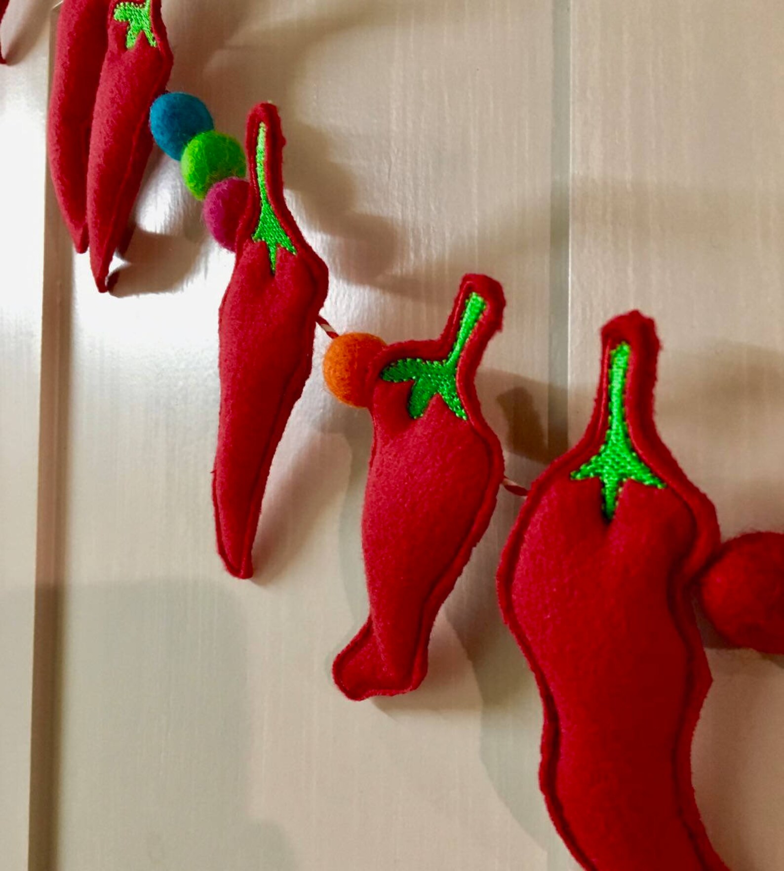 In the Hoop Embroidery Design for Chilli Pepper Softie / Garland ...