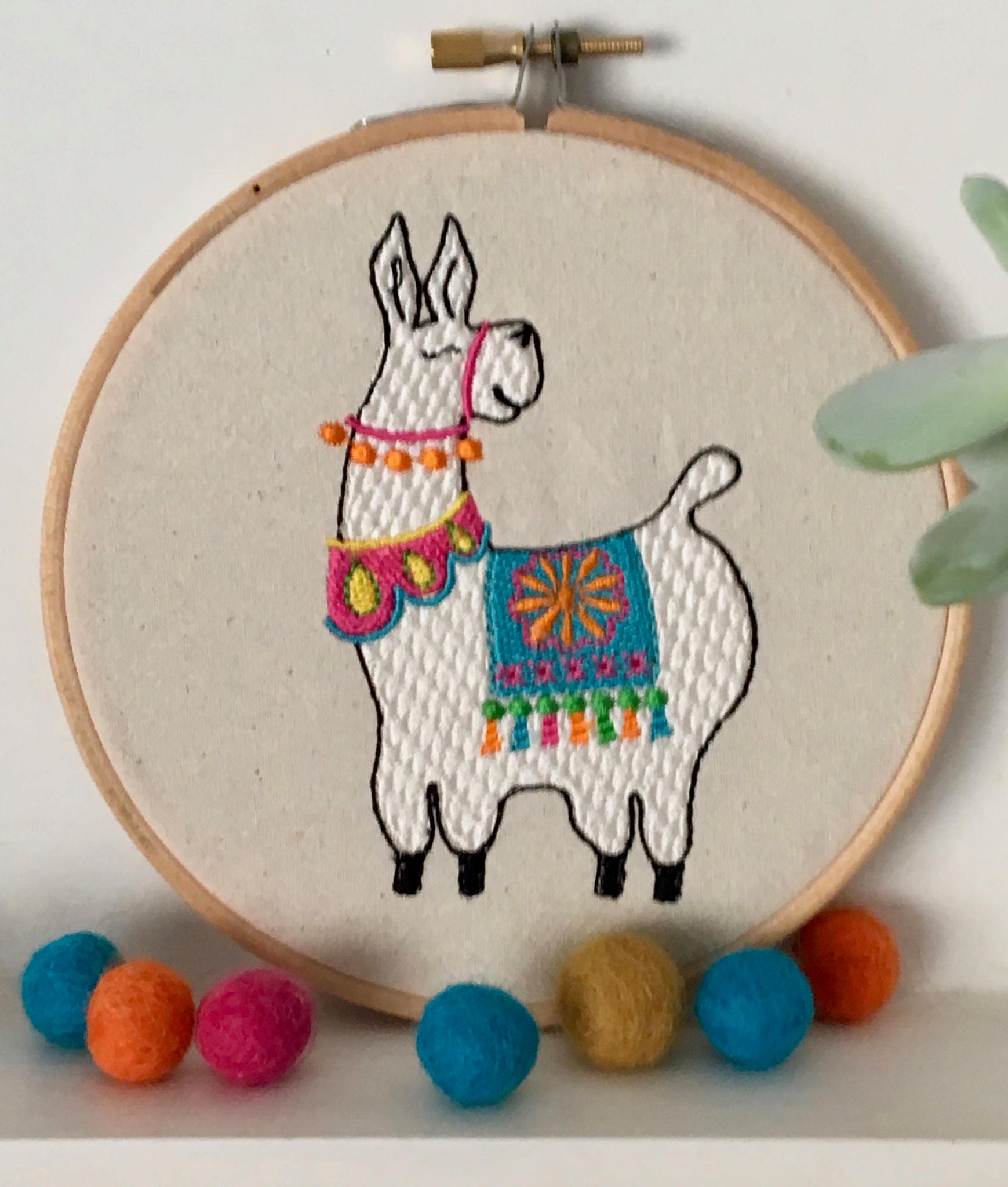 Llama Digital Machine Embroidery Design 4x4 3x5 5x7 - Etsy UK