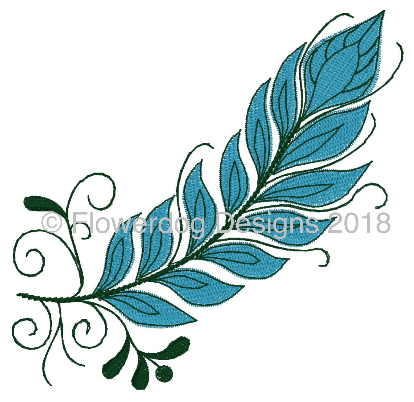 Feather machine embroidery design 4x4 5x7 digital download | Etsy