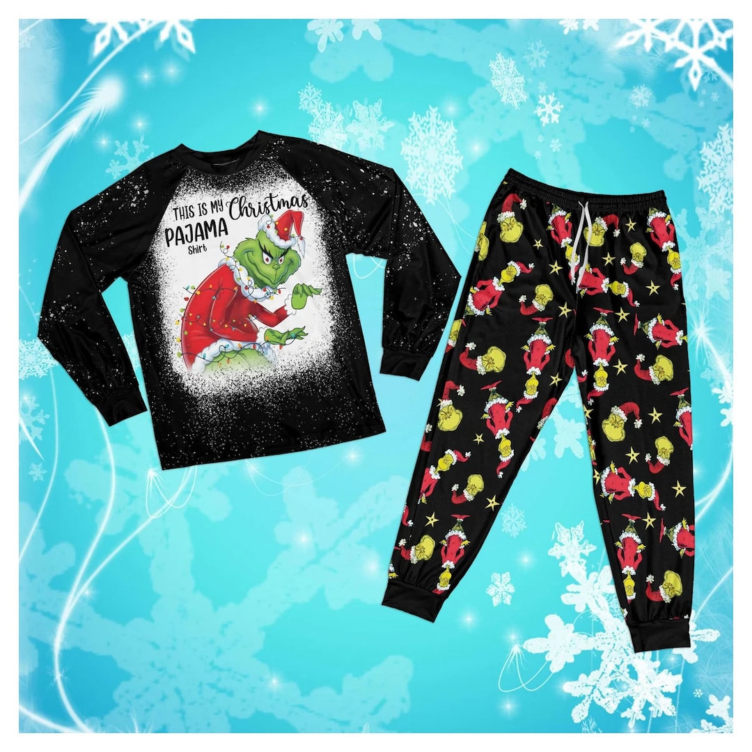 The Grinch This is My Christmas Pajamas Set the Grinch Gift Pajama Set ...
