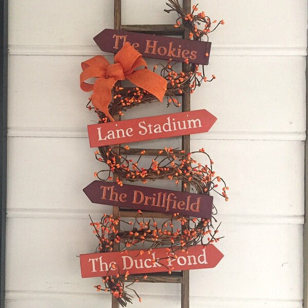 Virginia Tech Wreath - Etsy