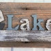 Rustic Lake Sign Lake House Sign Refurbished Lake Sign for - Etsy
