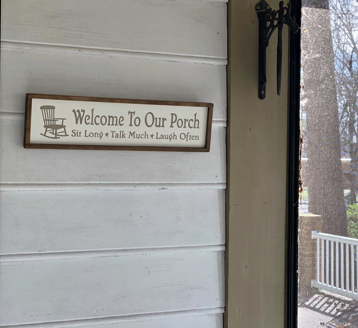 Porch Signs-porch Decor-back Porch Signs-welcome Sign-porch - Etsy