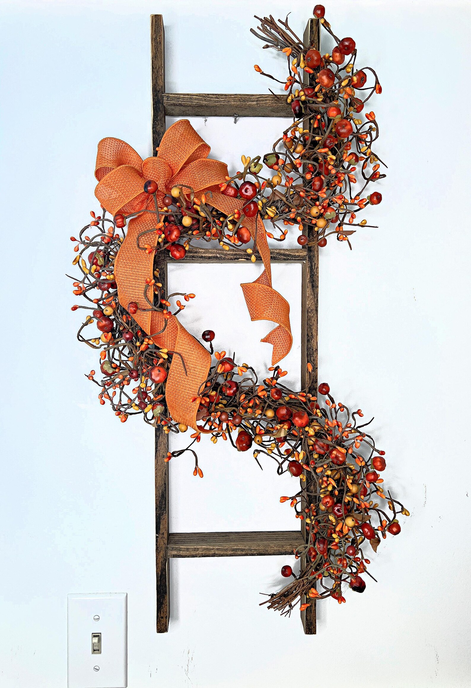 Rustic Fall Pumpkin Ladder: Country Autumn Door/wall Decor - Etsy
