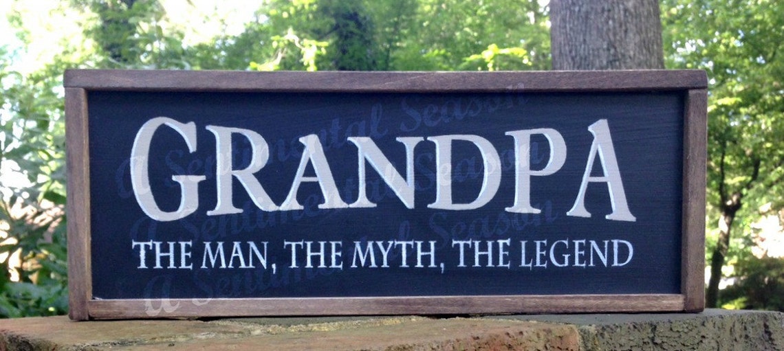 Grandpa Sign. Gift for Grandpa. Fathers Day Gift. Grandpa. | Etsy