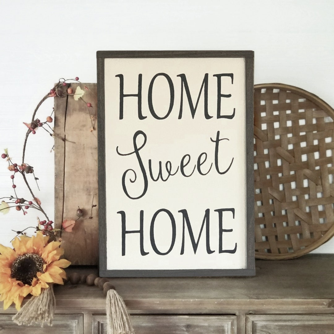 Home Sweet Home Sign-home Sweet Home Wood Sign-welcome Sign-welcome ...