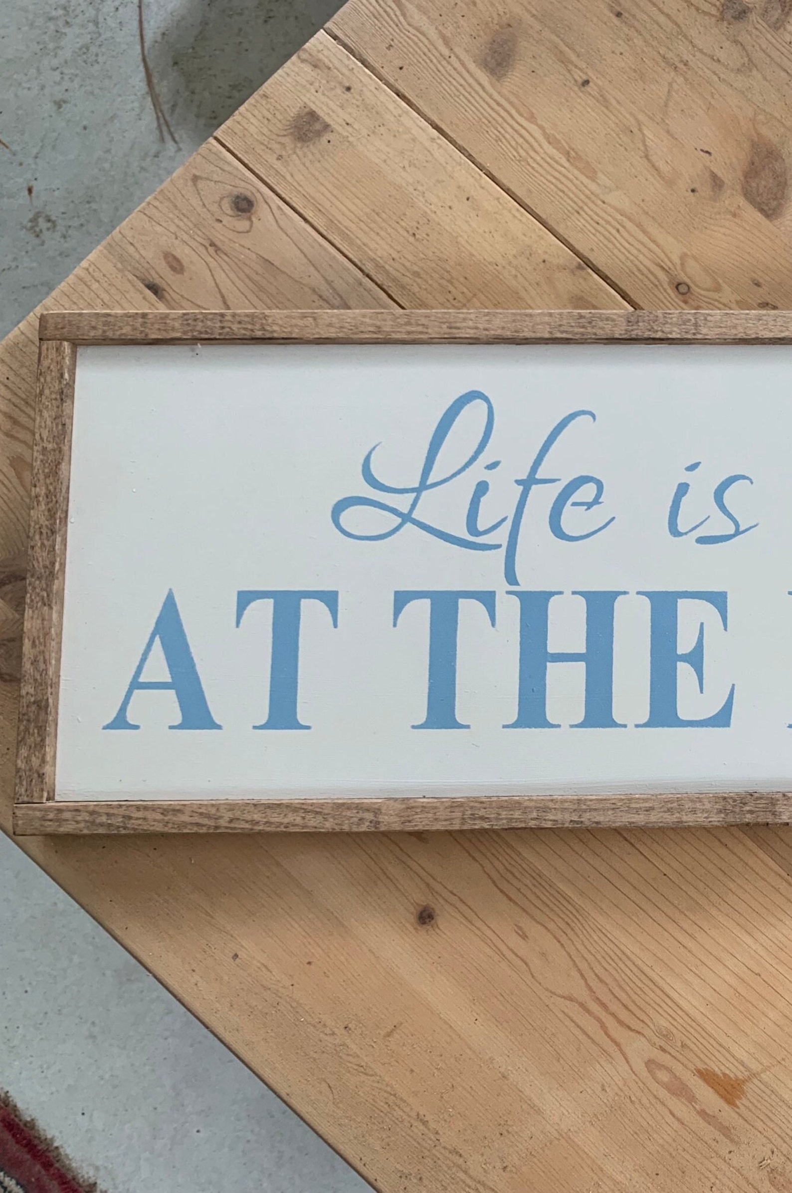 Life is Better at the Beach Sign: Coastal Cottage Wood Decor - Etsy