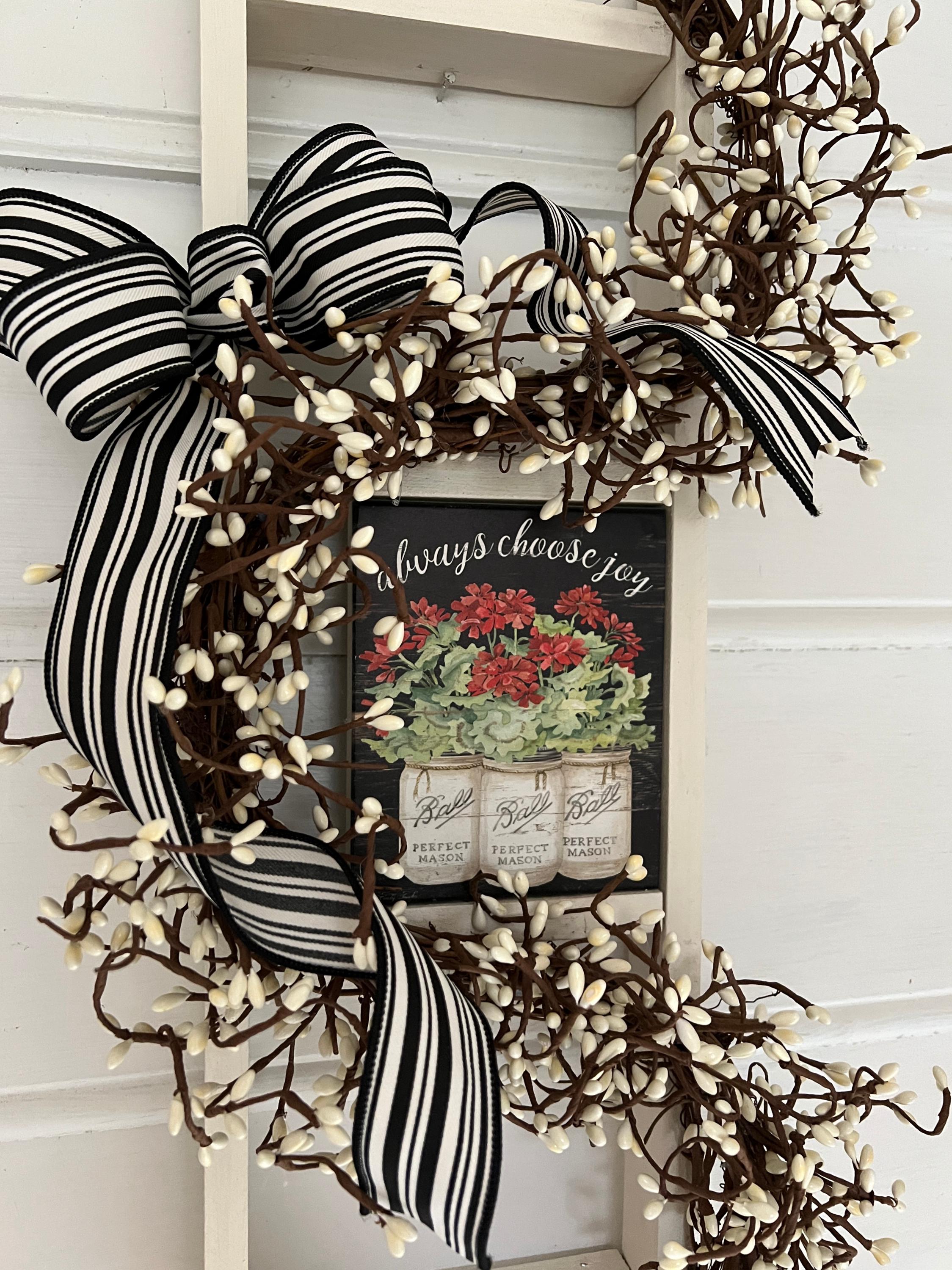 Geranium Sign Ladder Decor: Country Home Accent - Etsy