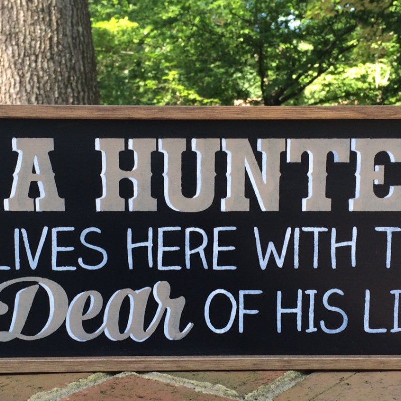 Hunting Sign - Etsy