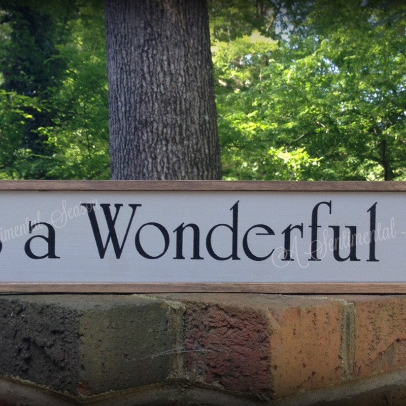 Wonderful Life Sign - Etsy