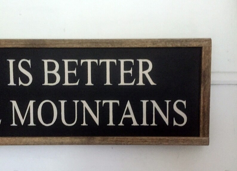 Mountain Sign. Cabin Decor. Mountains. Mountain Decor. Cabin | Etsy