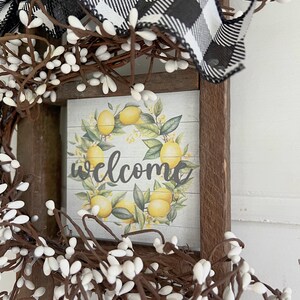 Summer Decor for Porch, Ladder With Small Lemon Sign, Kitchen Decor ...