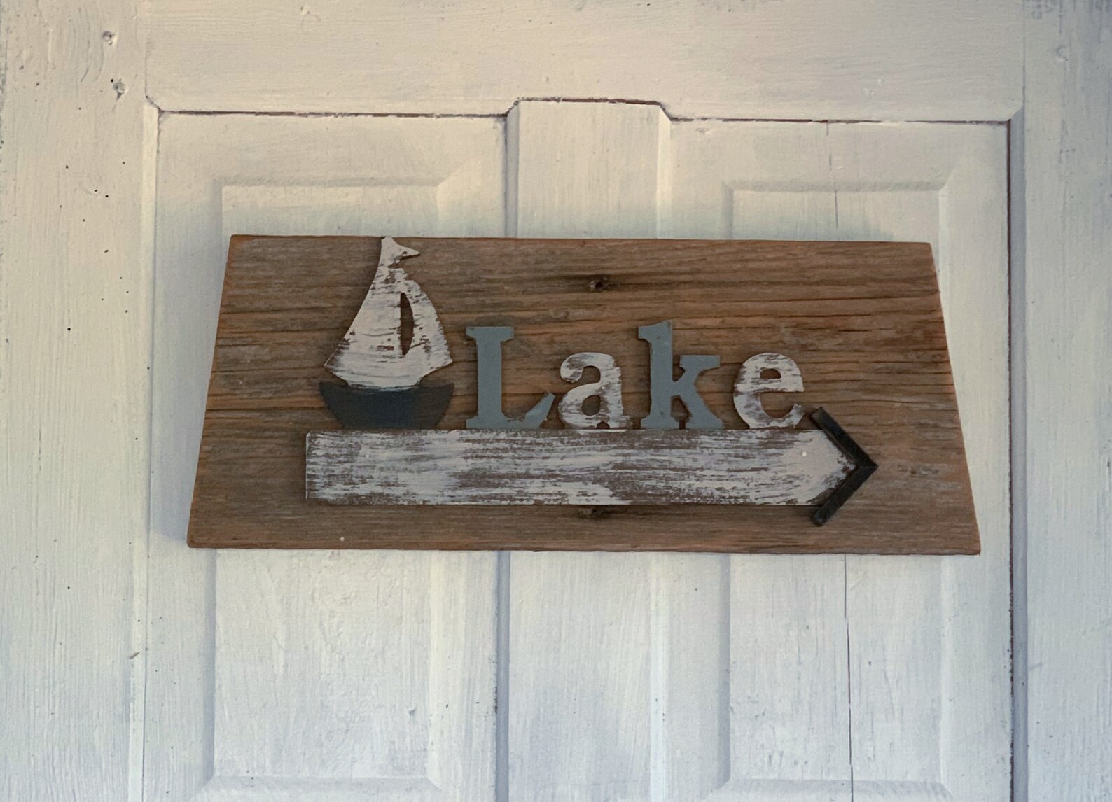 Rustic Lake Sign Lake House Sign Refurbished Lake Sign for | Etsy