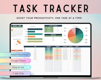 Easy To-do List Template Google Sheets Template Spreadsheet Task ...