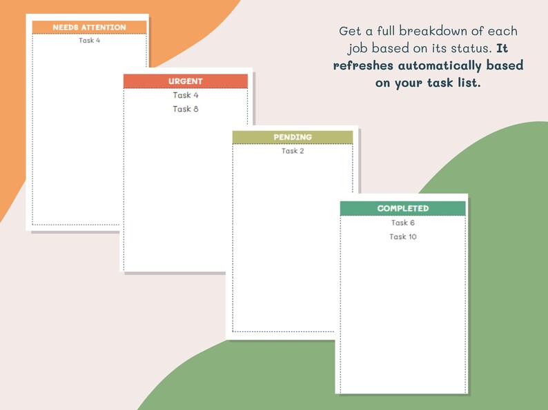 Task Tracker Spreadsheet, Google Sheets to Do List Tracker, Checklist ...