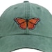 Monarch Butterfly Embroidered Hat Baseball Cap Sun Cap - Etsy