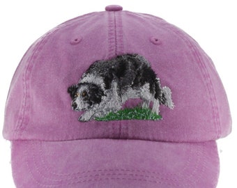 Border Collie Embroidered Cap Baseball Hat Dog Lover Gift - Etsy