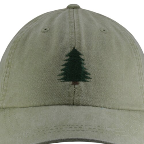 Pine Tree Embroidered Hat Fishing Beach Hiking Camping - Etsy