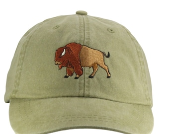 Buffalo Dad Hat Buffalo Hat Bison Hat Bison Dad Hat - Etsy