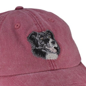 Border Collie Embroidered Cap, Baseball Hat, Dog Lover Gift, Pet Mom ...