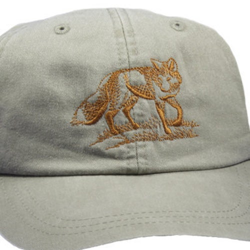 Fox Embroidered Hat Baseball Cap Red Fox Cap Fox Hat Dad - Etsy