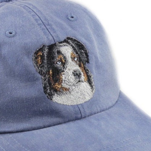 Australian Shepherd Embroidered Hat Baseball Cap Dog Lover | Etsy