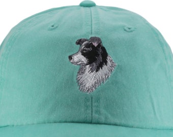 Border Collie Embroidered Cap Baseball Hat Dog Lover Gift | Etsy