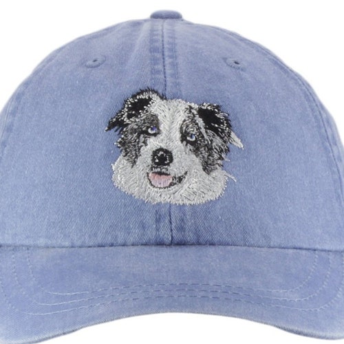 Australian Shepherd Embroidered Hat Baseball Cap Dog Lover - Etsy