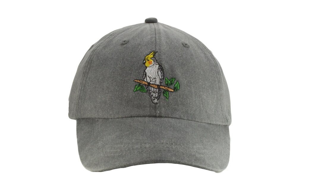 Cockatiel Embroidered Baseball Hat, Dad Hat, Mom Cap, Wild Life Hat ...