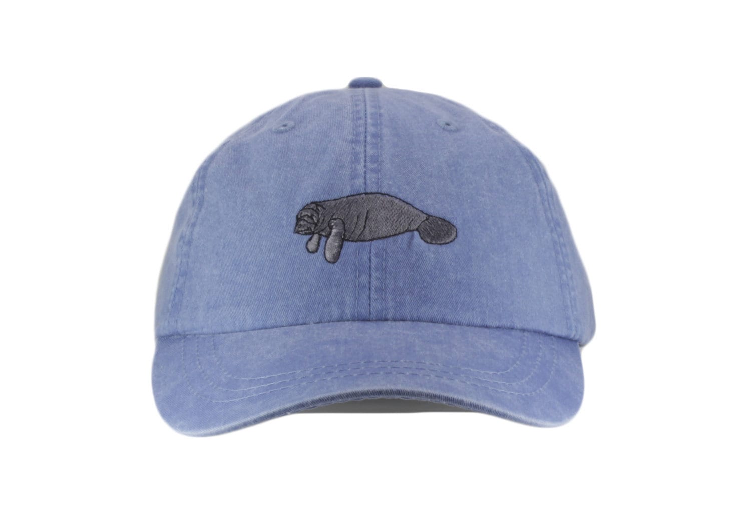 Manatee Embroidered Baseball Dad Hat, Ocean Wildlife, Sea Cow Lover ...