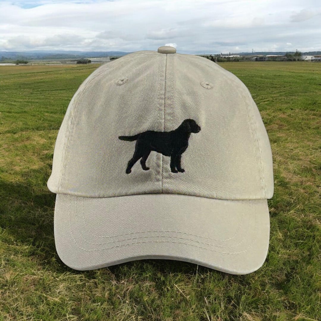 Black Labrador Retriever Embroidered Low Profile Dad Hat, Baseball Cap ...