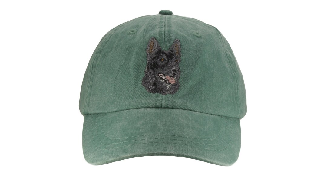 Black German Shepherd Embroidered Baseball Cap, Dad Hat, Gift for Black ...