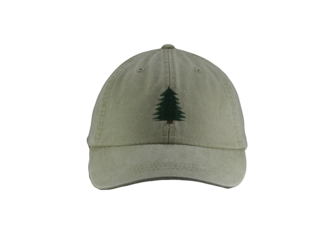 Pine Tree Embroidered Hat, Fishing, Beach, Hiking, Camping, Baseball ...