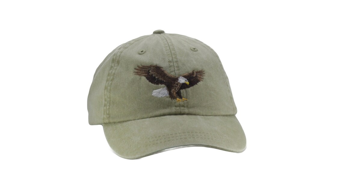 Eagle Embroidered Baseball Cap, Dad Hat, Patriotic American Bald Eagle ...