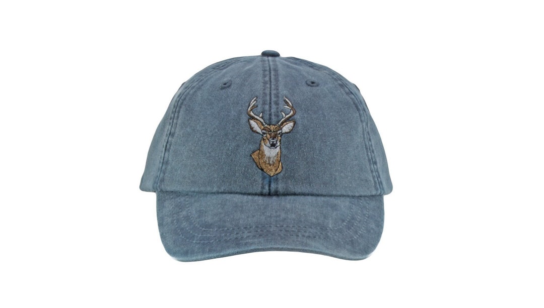 Deer Embroidered Hat, Unisex Baseball Cap, Wildlife Buck Hunting ...