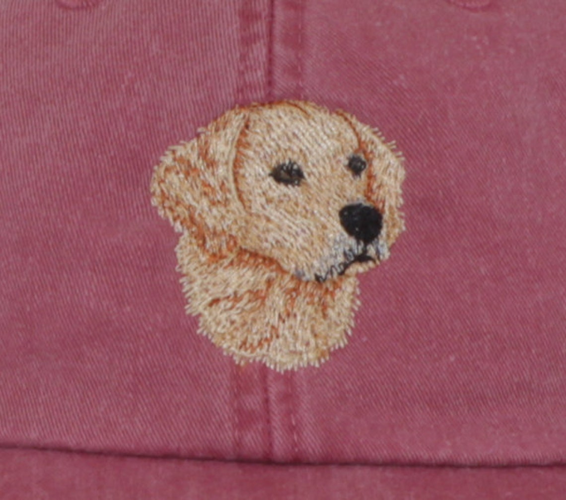 Golden Retriever Embroidered Hat, Baseball Cap, Animal, Dog Lover Gift ...