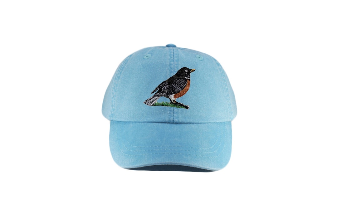 Robin Embroidered Hat, Baseball Cap, Dad Hat, Mom Cap, Wildlife, Nature ...
