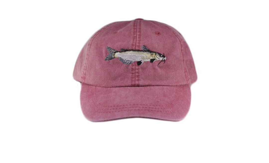Catfish Embroidered Hat, Baseball Cap, Dad Hat, Mom Cap, Wildlife Cap ...