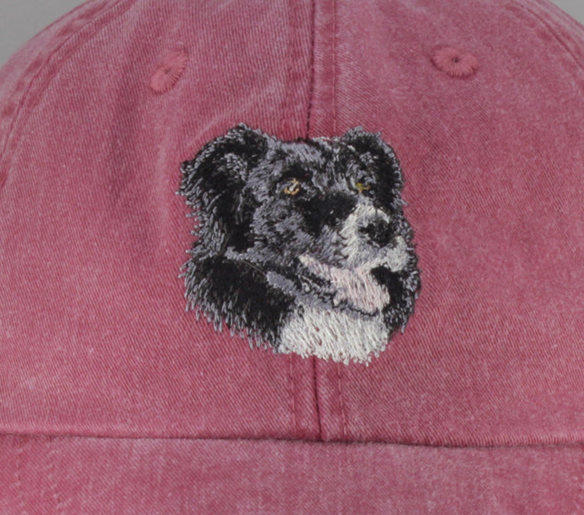 Border Collie Embroidered Cap, Baseball Hat, Dog Lover Gift, Pet Mom ...