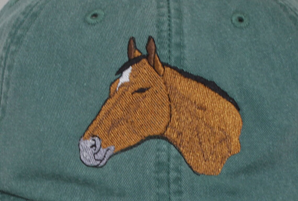 Horse Embroidered Hat Baseball Cap Equestrian Gift - Etsy
