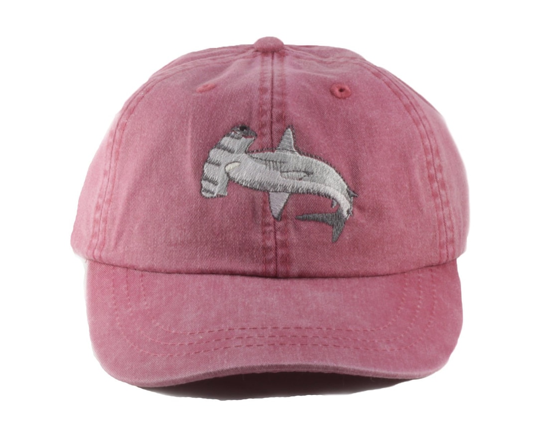 Hammerhead Shark Embroidered Dad Hat, Baseball Cap, Mom Cap, Ocean Game ...