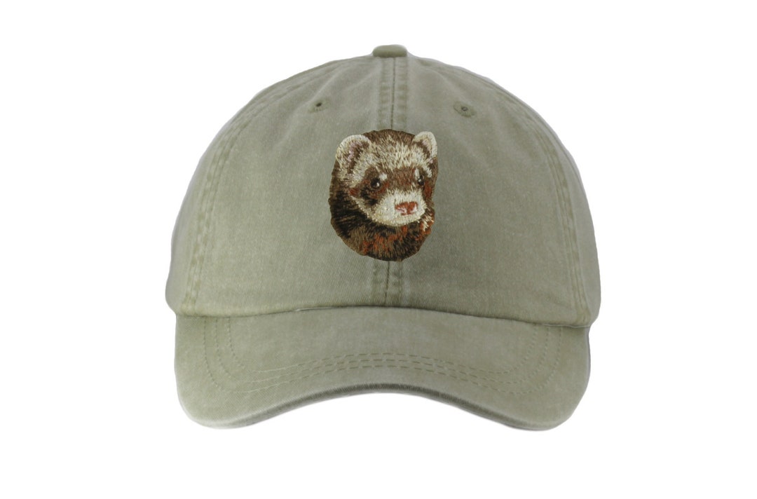 Ferret Embroidered Hat, Baseball Cap, Mom Dad Hat, Pet Lover Gift ...