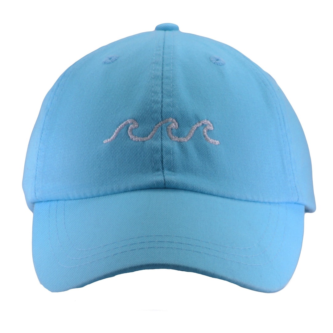 Wave Embroidered Dad Hat Baseball Cap, Mom Cap, Ocean Lover Gift, Music ...