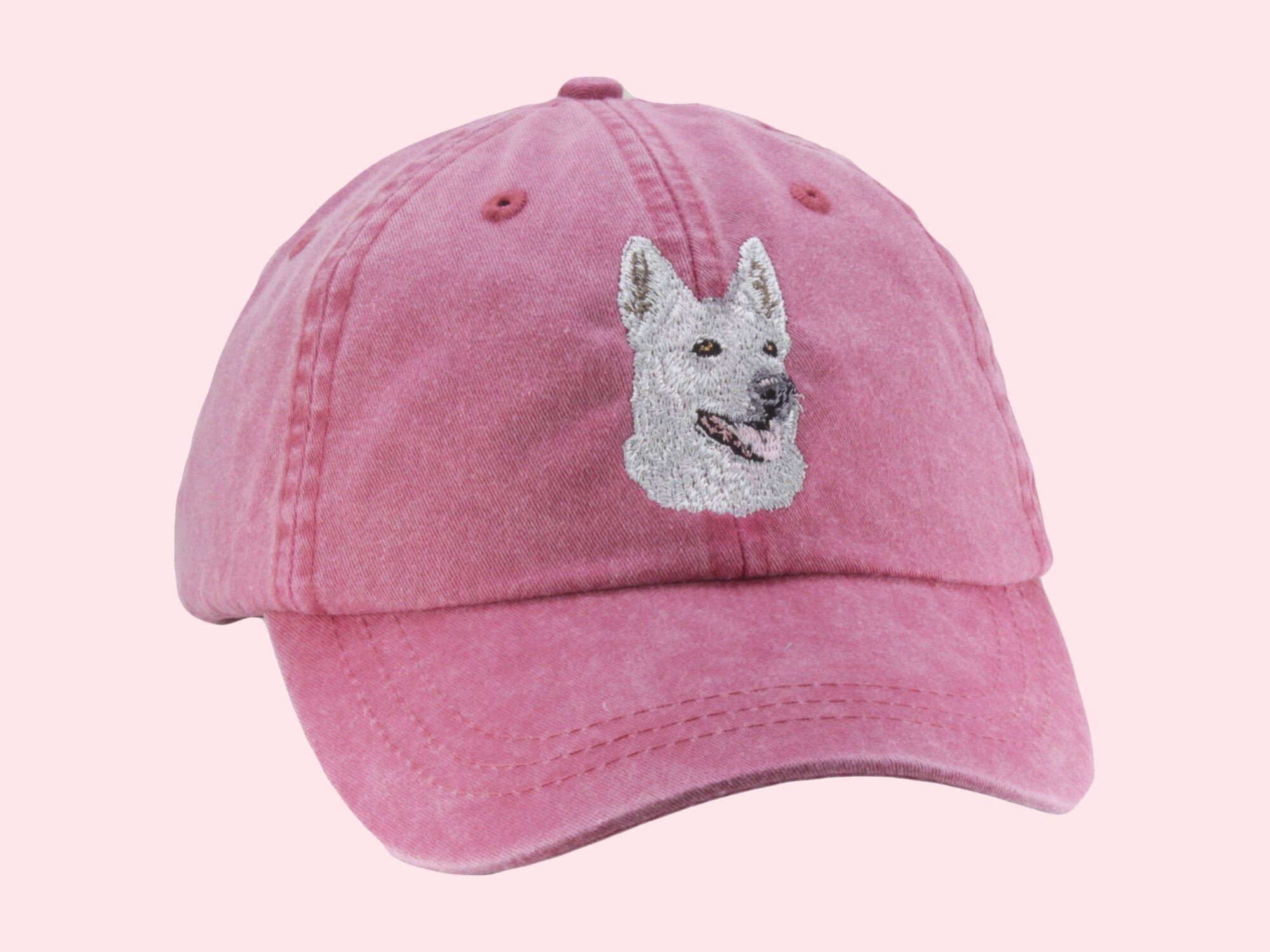 White German Shepherd Embroidered Hat, Baseball Cap, Dog Lover Gift ...