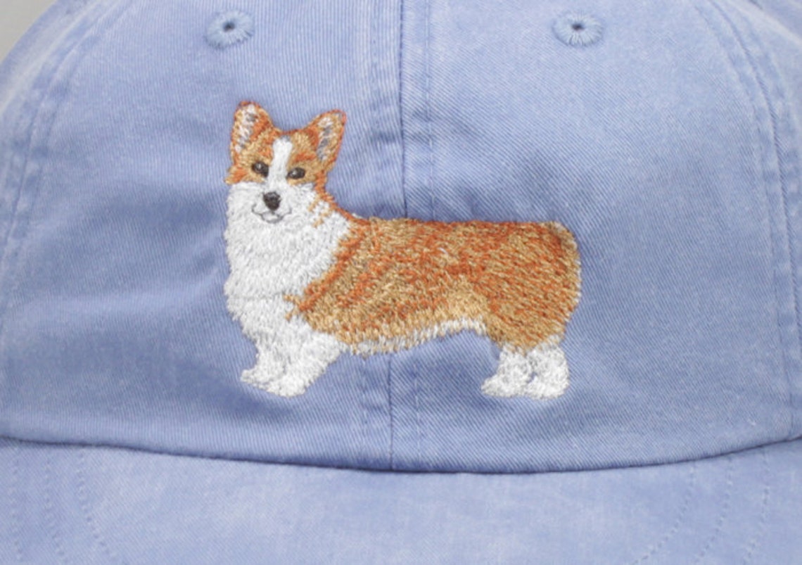 Corgi Embroidered Hat Baseball Cap Pet Mom Cap Dad Hat - Etsy