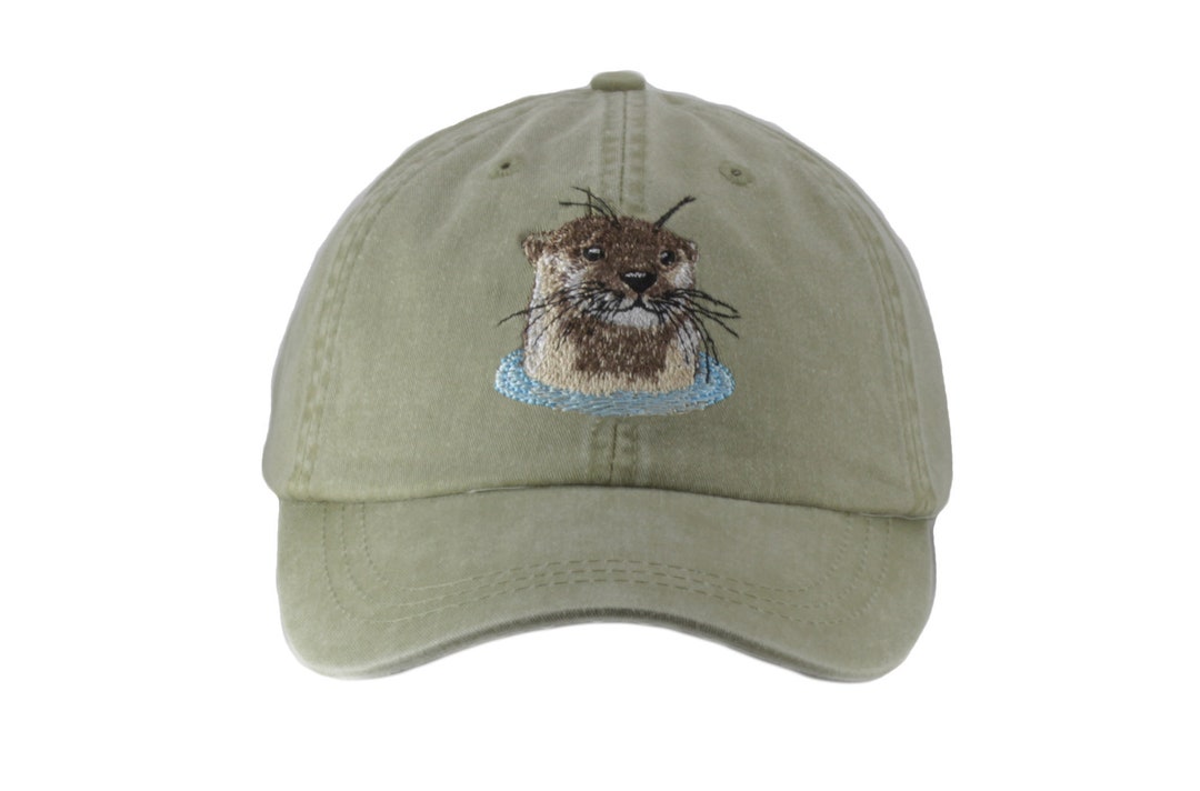 Otter Embroidered Low Profile Dad Hat, Baseball Gift Cap for Mom ...