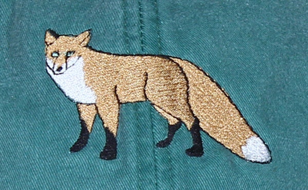 Fox Embroidered Hat Baseball Cap Red Fox Cap Fox Hat Dad - Etsy