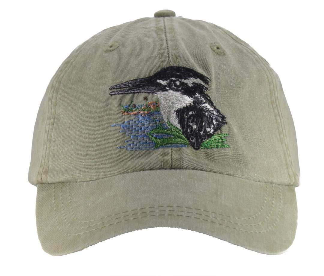 Kingfisher Embroidered Cap, Low Profile Baseball Dad Hat, Gift for Bird ...